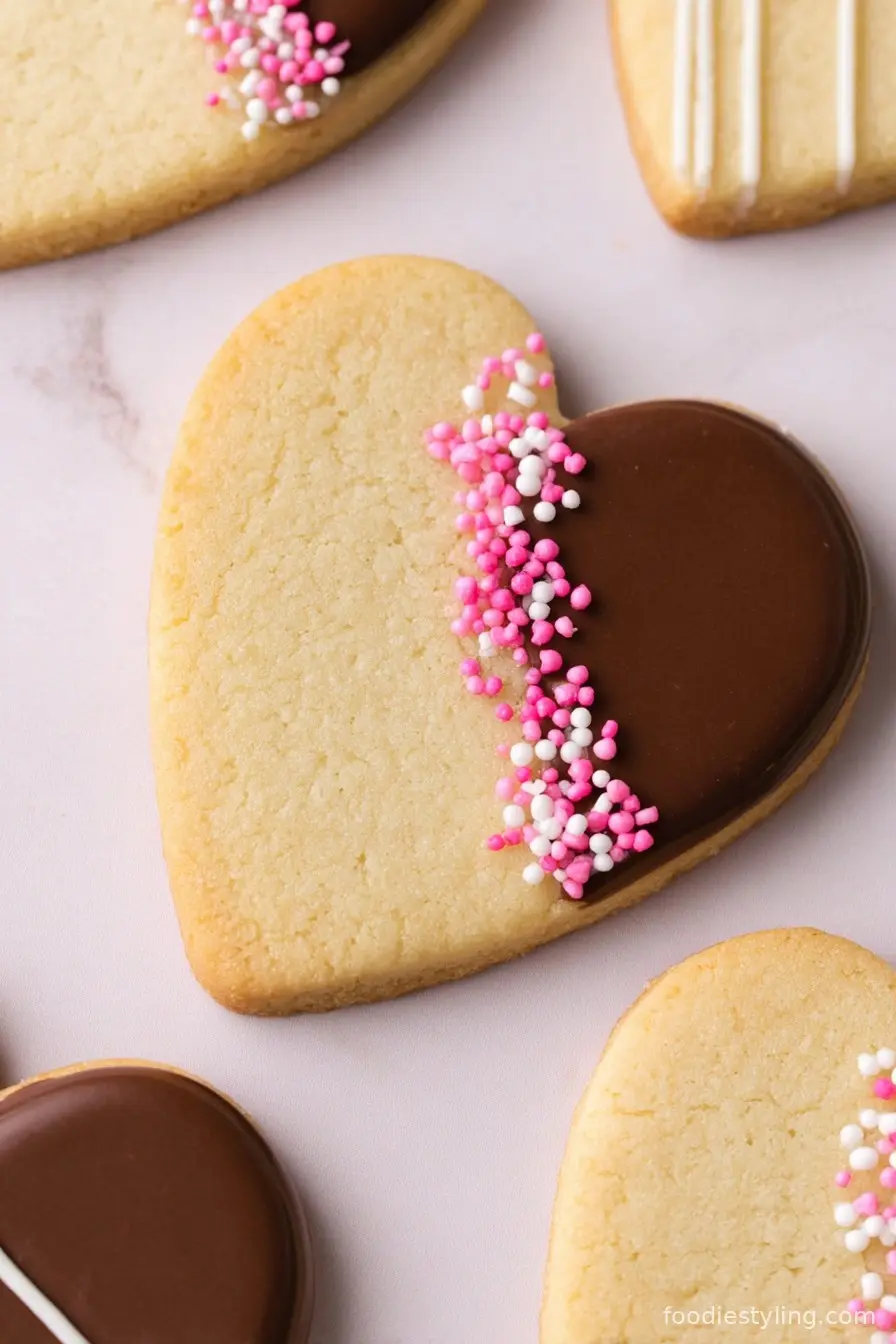 Valentine’s Shortbread Hearts - Foodie Styling